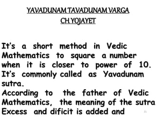 vedic maths | PPTX