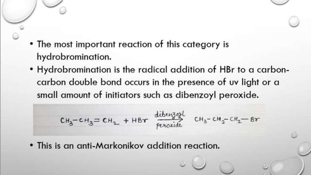 Addition Reaction Carbon Carbon Multiple Bonds | PPTX