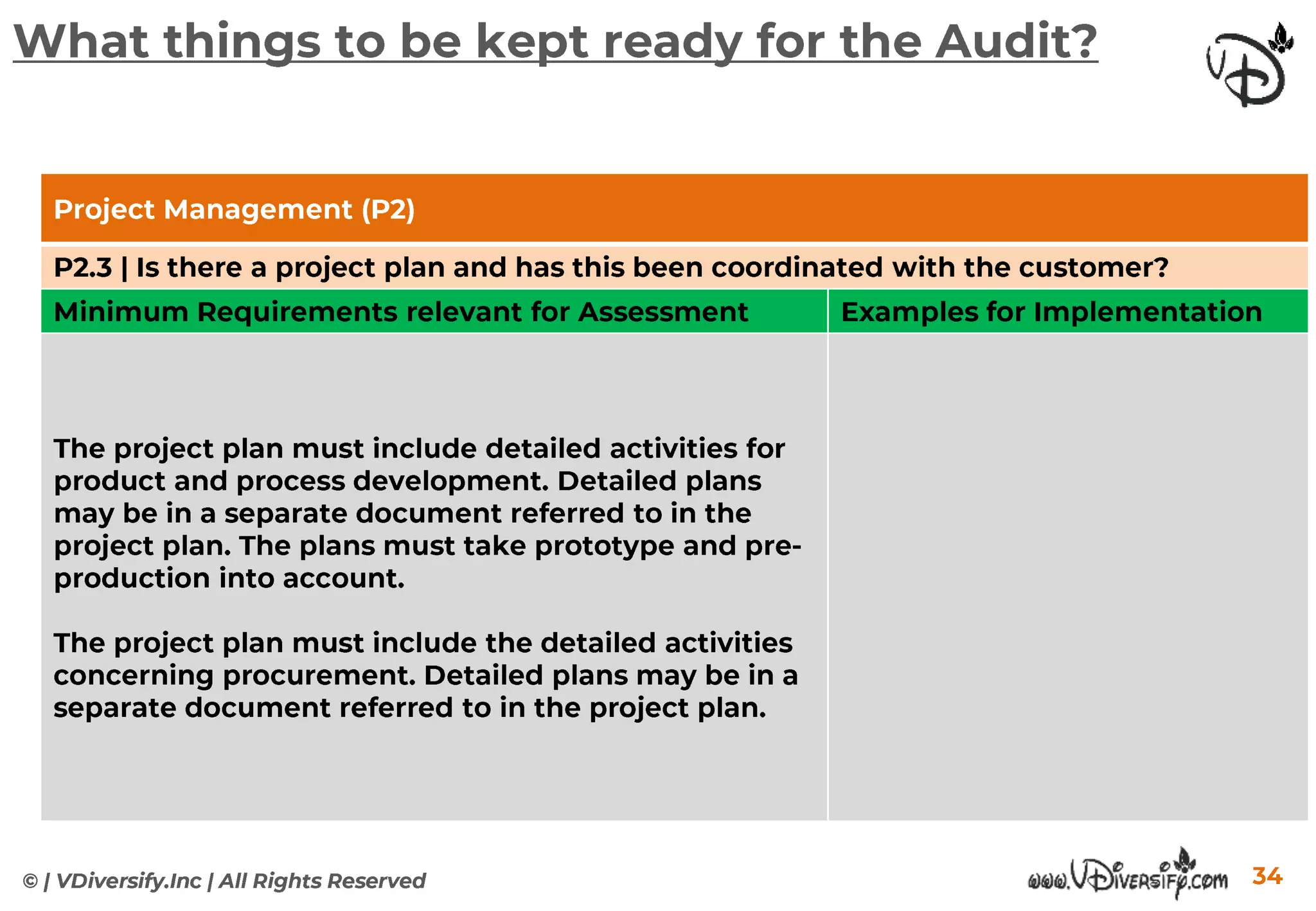 VDA 6.3 Training Material From VDiversify.com | VDA 6.3 Process Audit ...