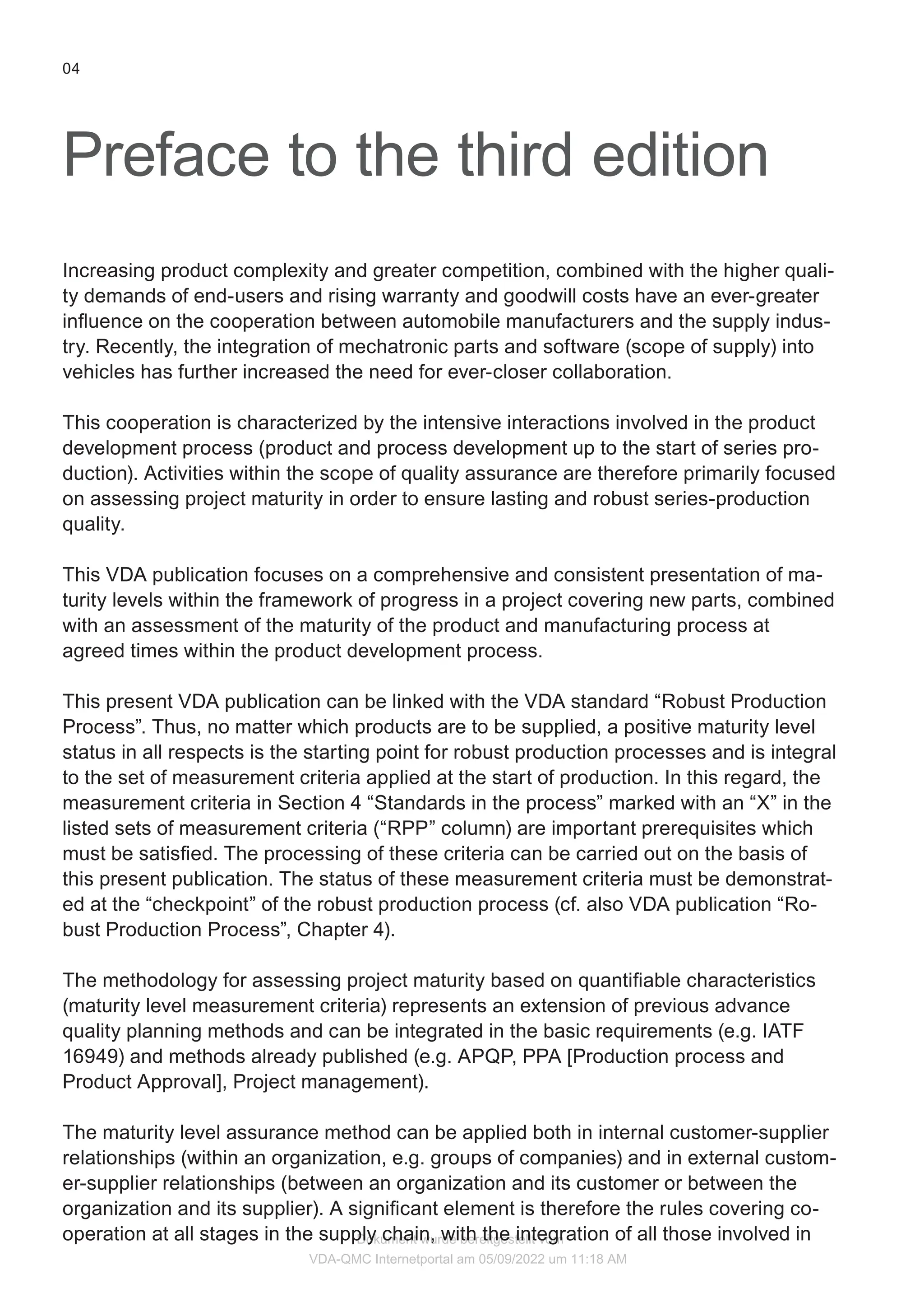 VDA_Maturity level assurance (MLA) _3rd_2022_English.pdf