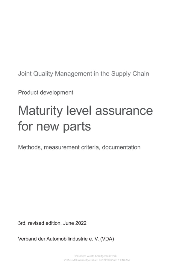 VDA_Maturity level assurance (MLA) _3rd_2022_English.pdf