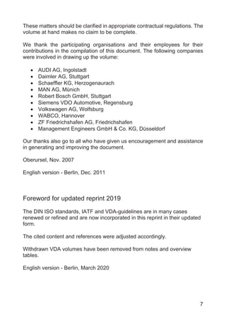 VDA Robuster_en 2019 Product Manufacturing and Delivery Robust ...