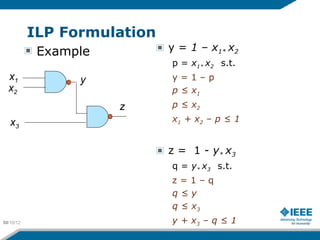 ILP Based Approach for Input Vector Controlled (IVC) Toggle Maximization in Combinational ...