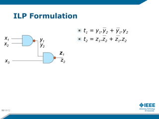 ILP Based Approach for Input Vector Controlled (IVC) Toggle Maximization in Combinational ...