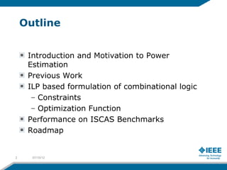 ILP Based Approach for Input Vector Controlled (IVC) Toggle Maximization in Combinational ...