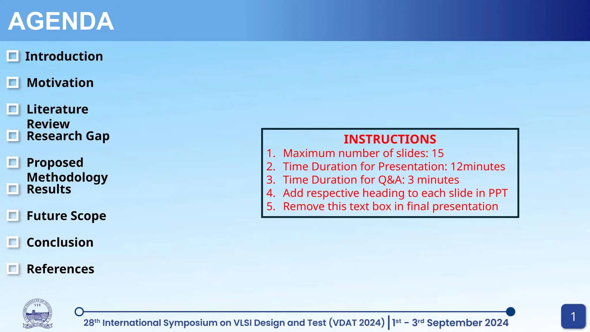 Technical Symposium VDAT24 PPT Presentation Template | PPT