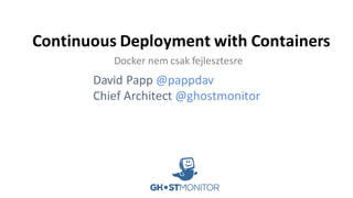 Continuous Deployment with Containers | PDF