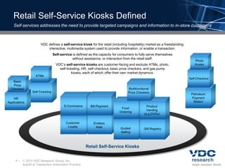 Vdc 2010 kiosk report excerpts | PPTX