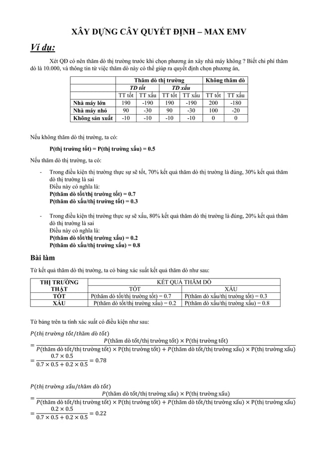 Vd decision tree max emv | PDF