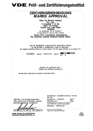 Vde certificate | PDF