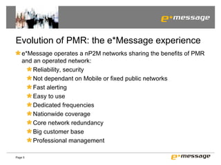 Special and Professional Mobile Radio in France - High User Benefits ...