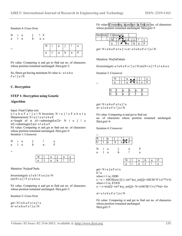 V Design And Implementation Of Network Security Using Genetic Algorithm Pdf