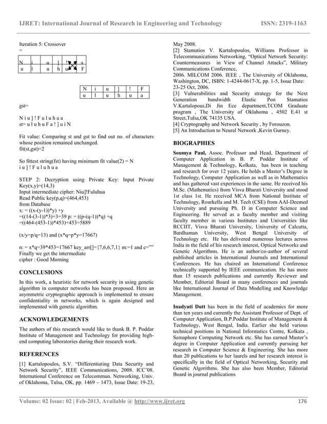 V Design And Implementation Of Network Security Using Genetic Algorithm Pdf