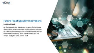Secure Virtual Desktop (VDI) Solution for Business | PPT