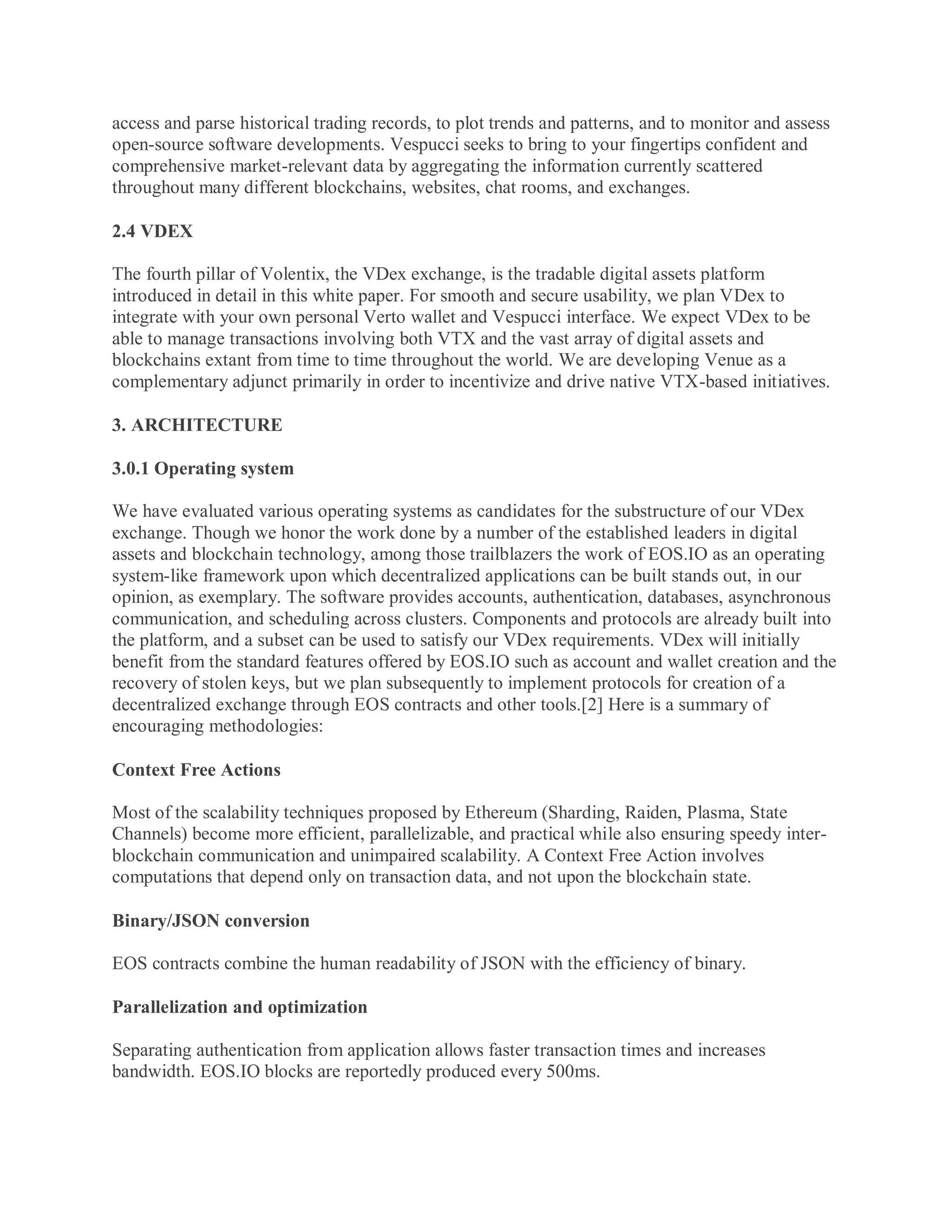 Volentix - Vdex whitepaper | PDF