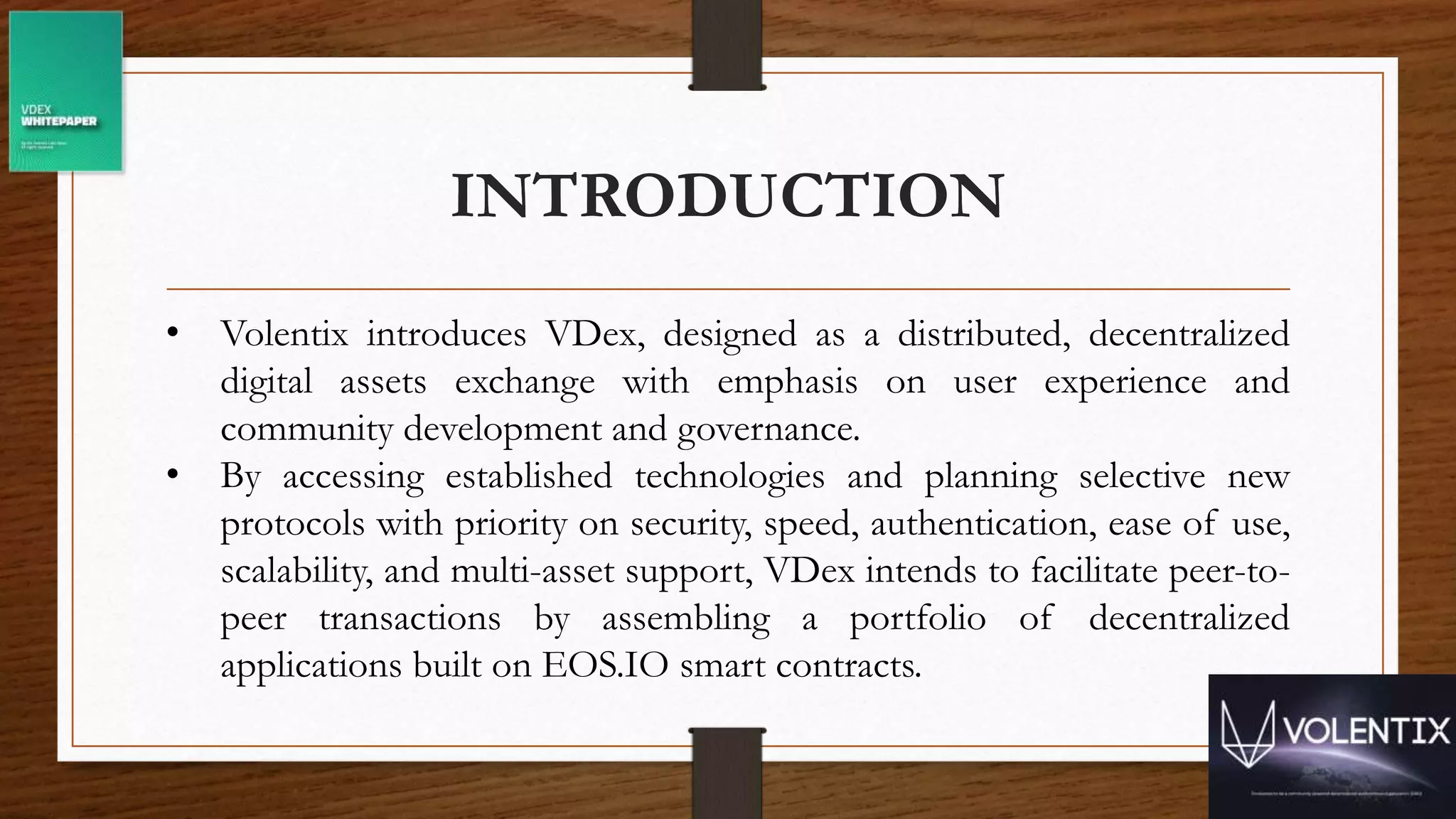Volentix VDex White Paper | PPTX | Computing | Technology & Computing