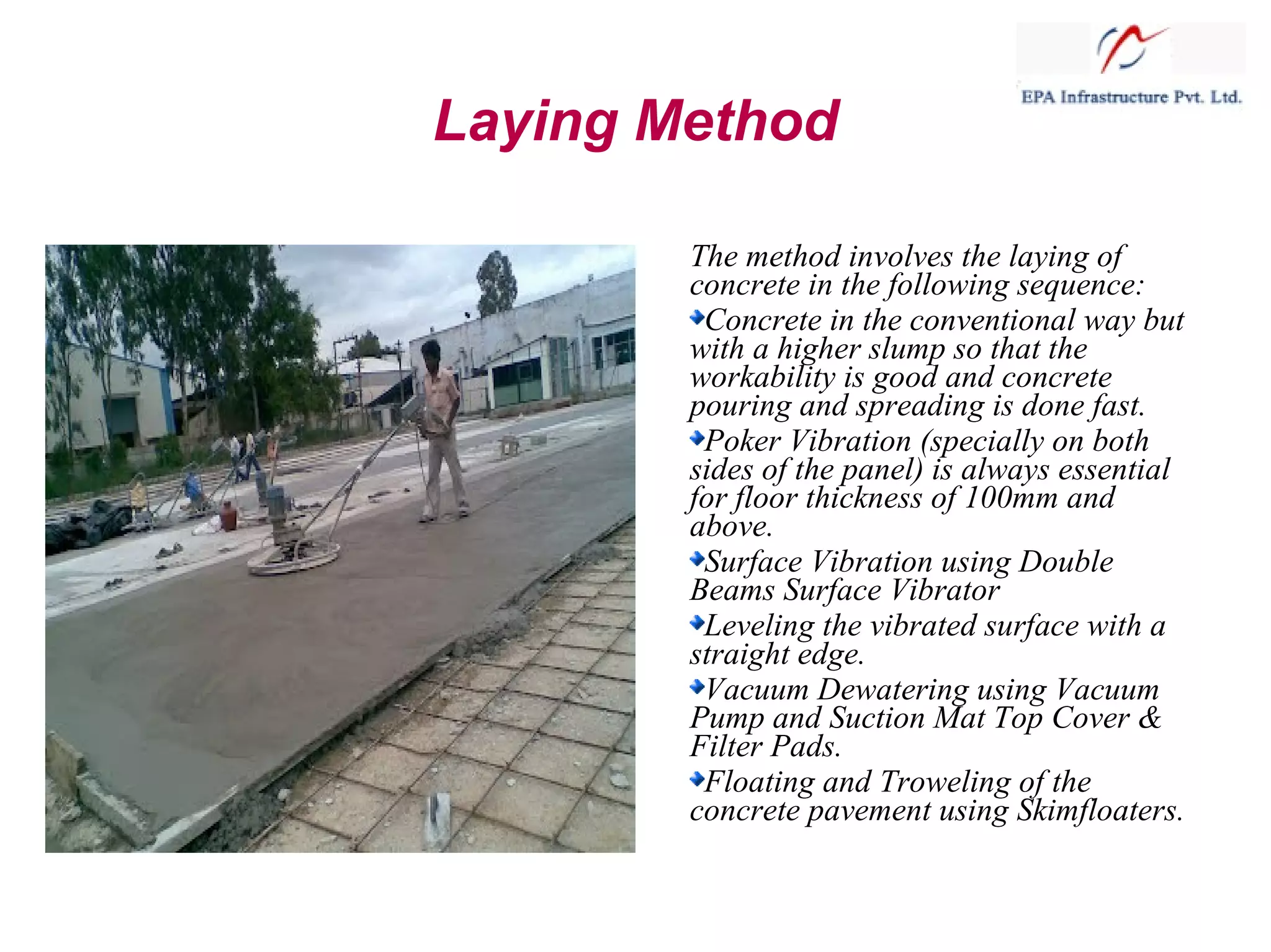 VDF- Vaccum Dewatered Flooring | PPT