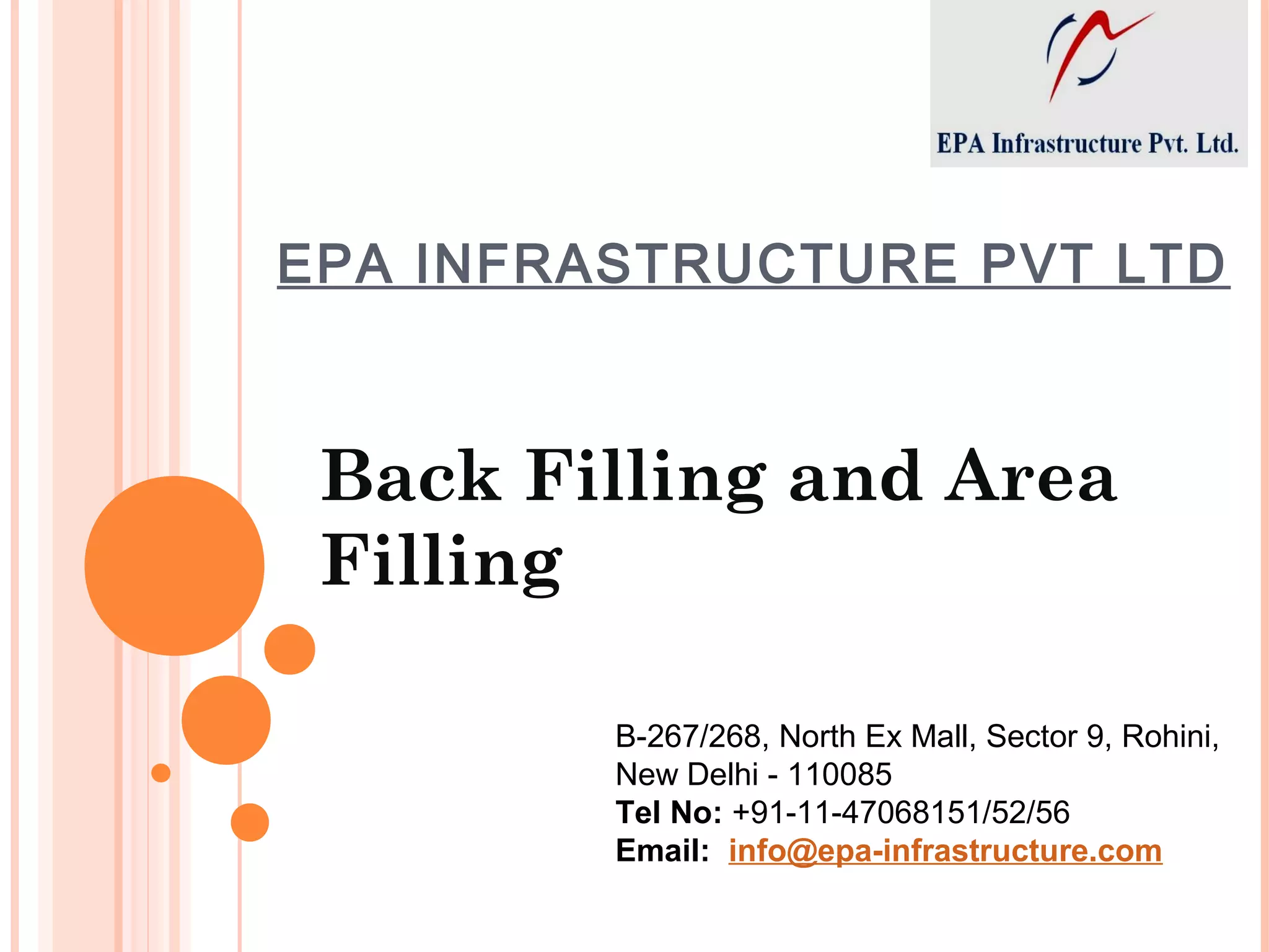 VDF (Vaccum Dewatered Flooring) & back filling | PPT
