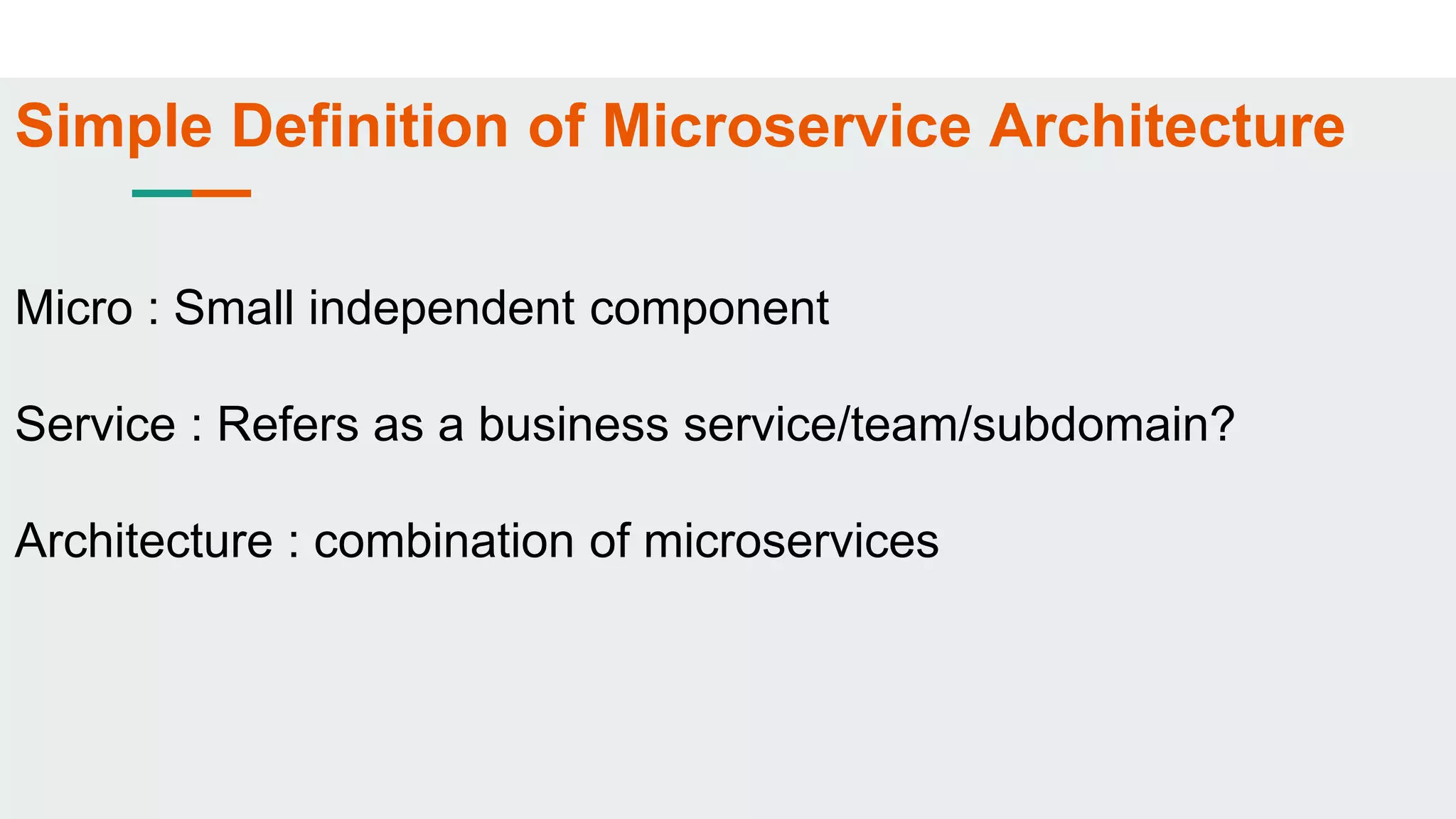 Vodafone Devops Days - Micro service architecture | PPTX