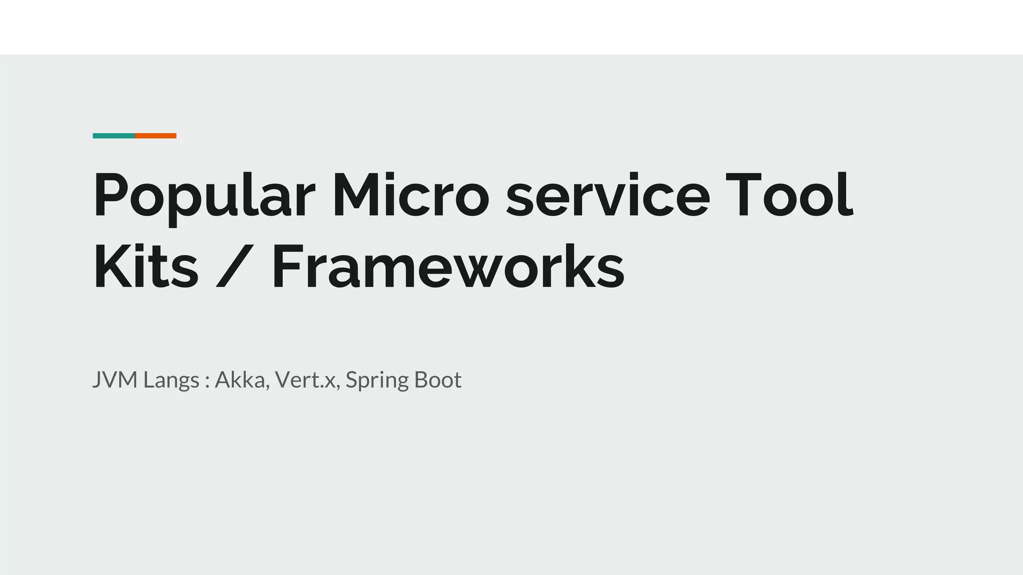 Vodafone Devops Days - Micro service architecture | PPTX