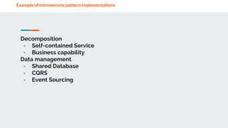 Vodafone Devops Days - Micro service architecture | PPTX