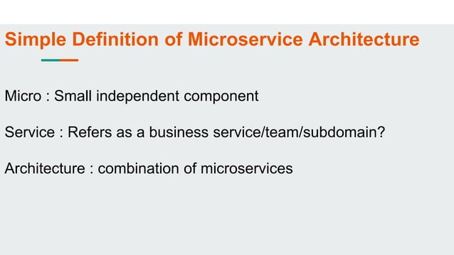 Vodafone Devops Days - Micro service architecture | PPT