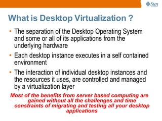 Sun/Oracle Desktop Virtualization | PDF