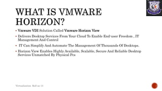 VDI/ VMware Horizon View | PPTX
