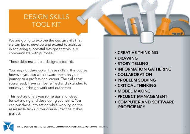 VDIS10015 Visual Communication Skills Lecture 1 VDIS10015 Visual Communication Skills Lecture 1