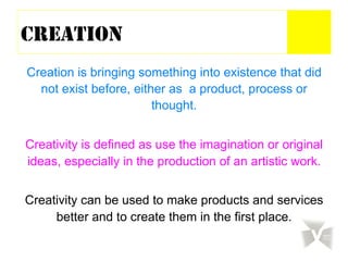 Lecture 3A – Creation | PDF