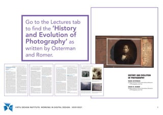 VDIS10021 Working in Digital Design - Lecture 2 - DIGITAL vs ...