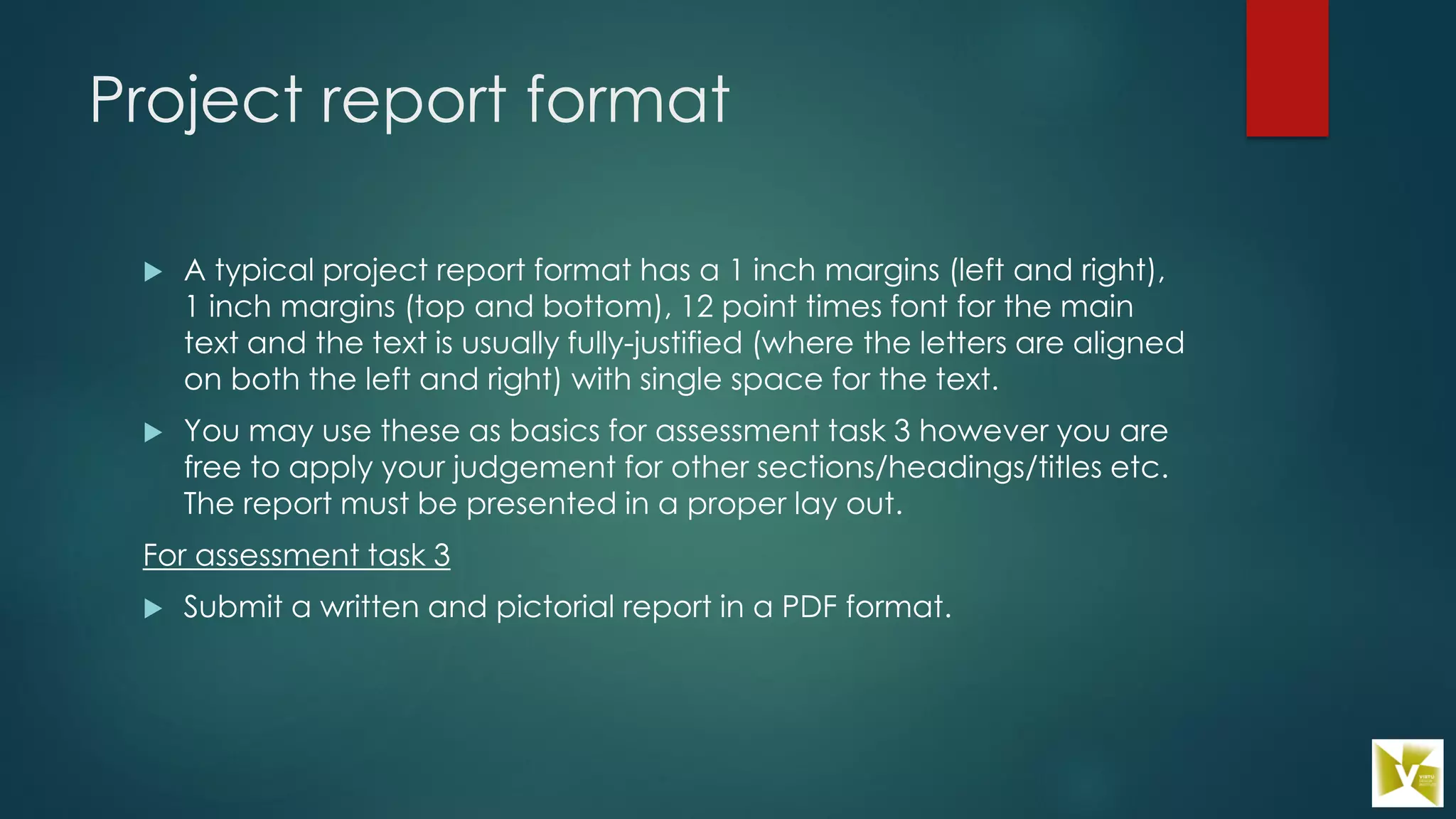 Lecture 5 - Writing a project report | PDF