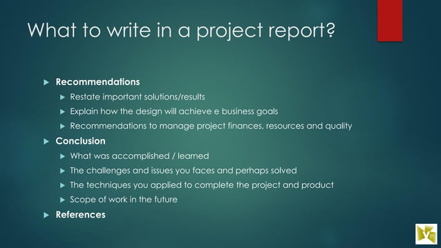 Lecture 5 - Writing a project report | PDF | Educational Assessment ...