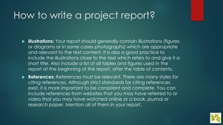 Lecture 5 - Writing a project report | PDF