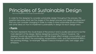 Sustainable Design Product Examples