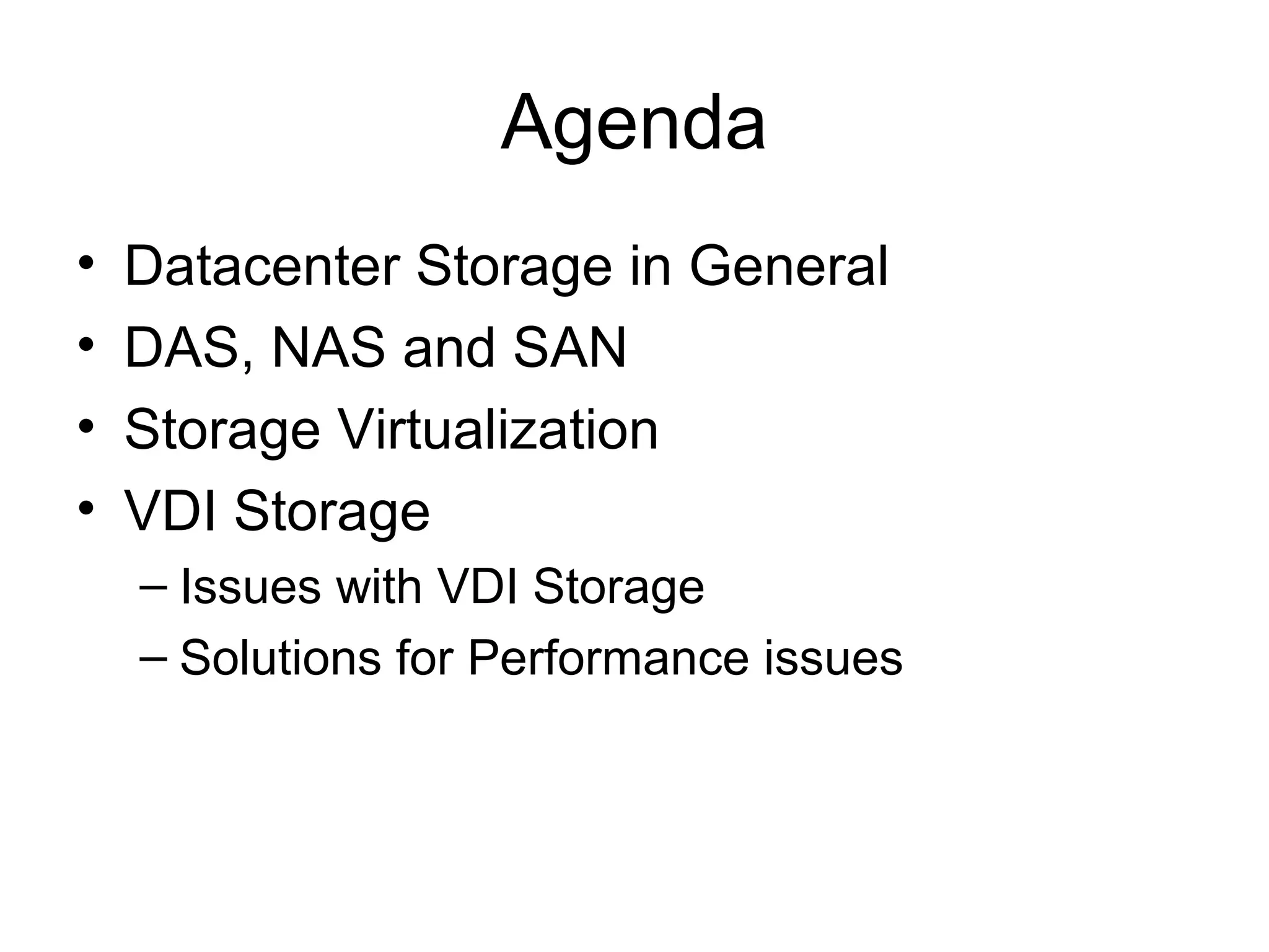 VDI storage and storage virtualization | PPT