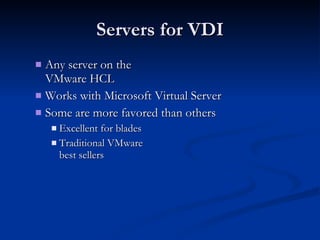 Hardware VDI vs. Software VDI | PPT