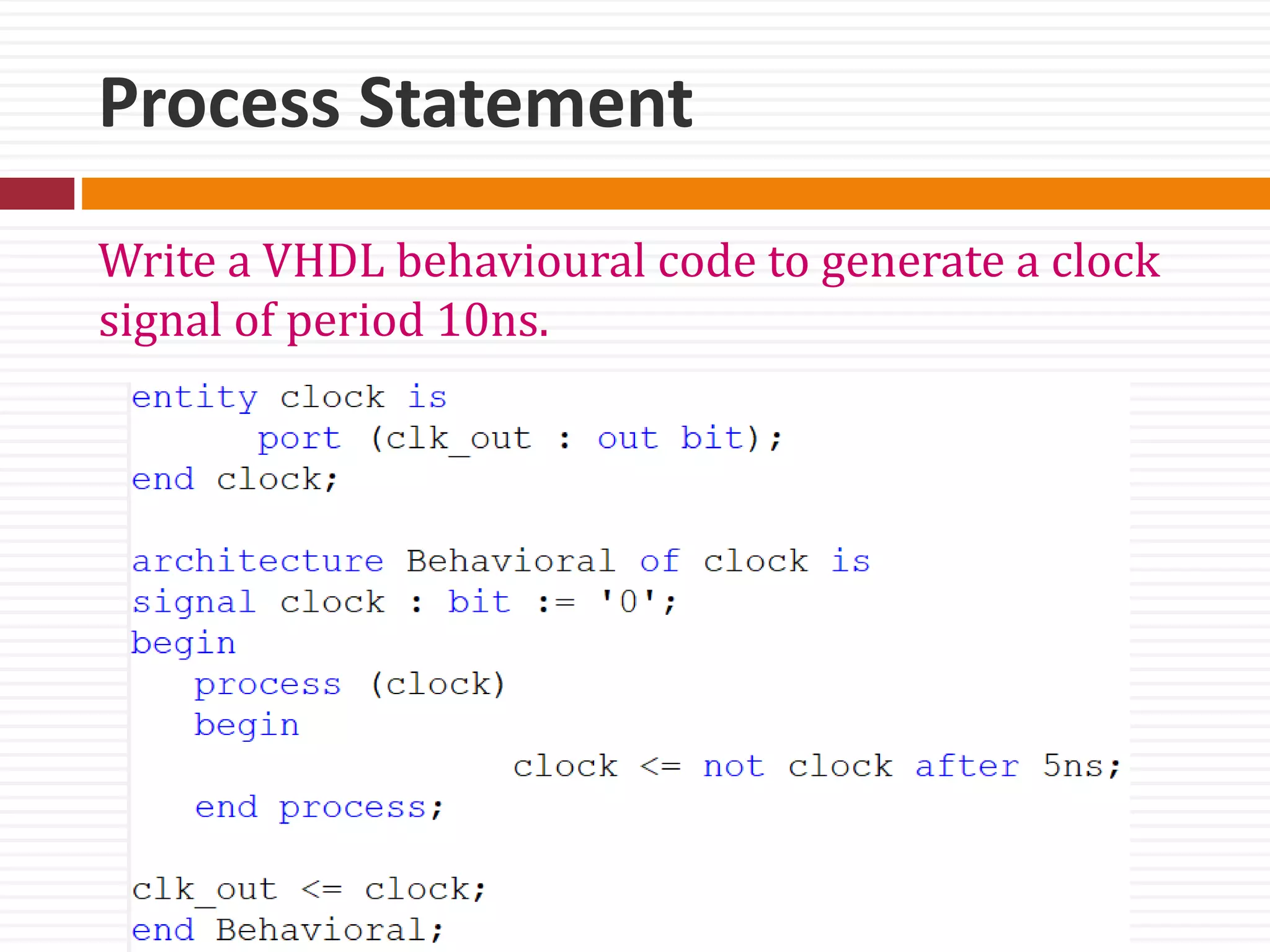 Vhdl Behavioral Description Pptx Programming Languages Computing