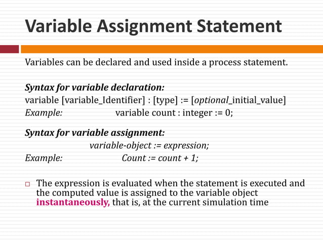 Vhdl Behavioral Description Pptx Programming Languages Computing