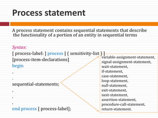 VHDL Behavioral Description | PPTX
