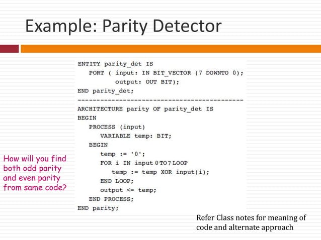 VHDL Behavioral Description | PPTX | Programming Languages | Computing