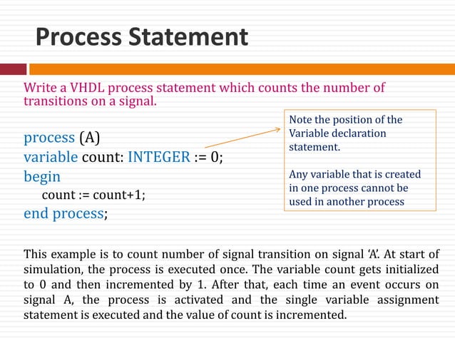 VHDL Behavioral Description | PPTX | Programming Languages | Computing
