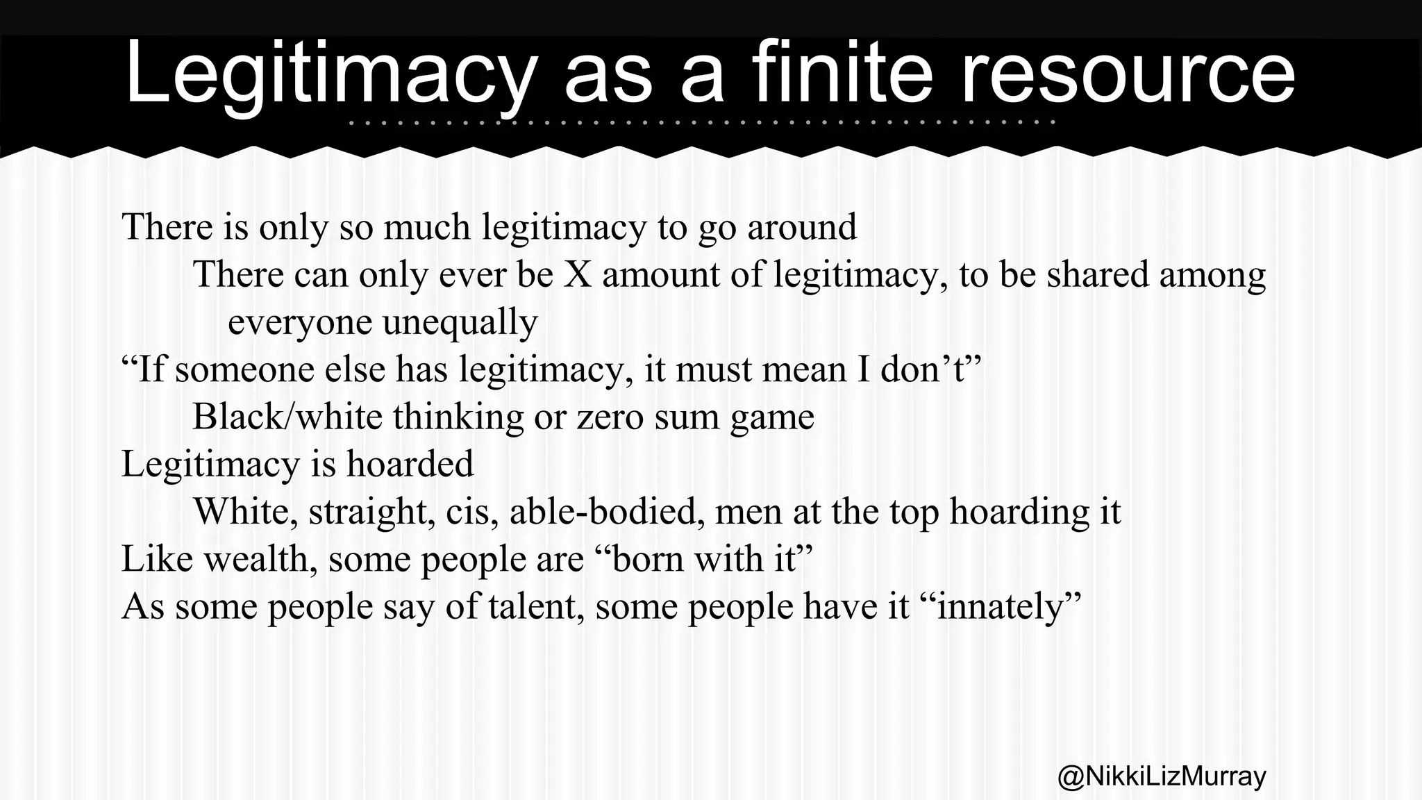 Legitimacy is infinite | PPT