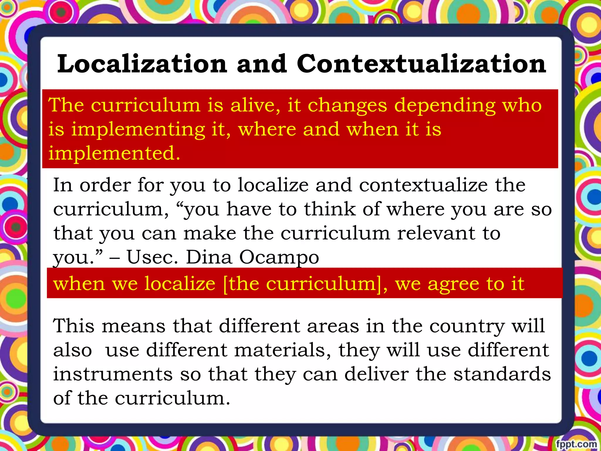 Contextualization And Localization Ppt Education