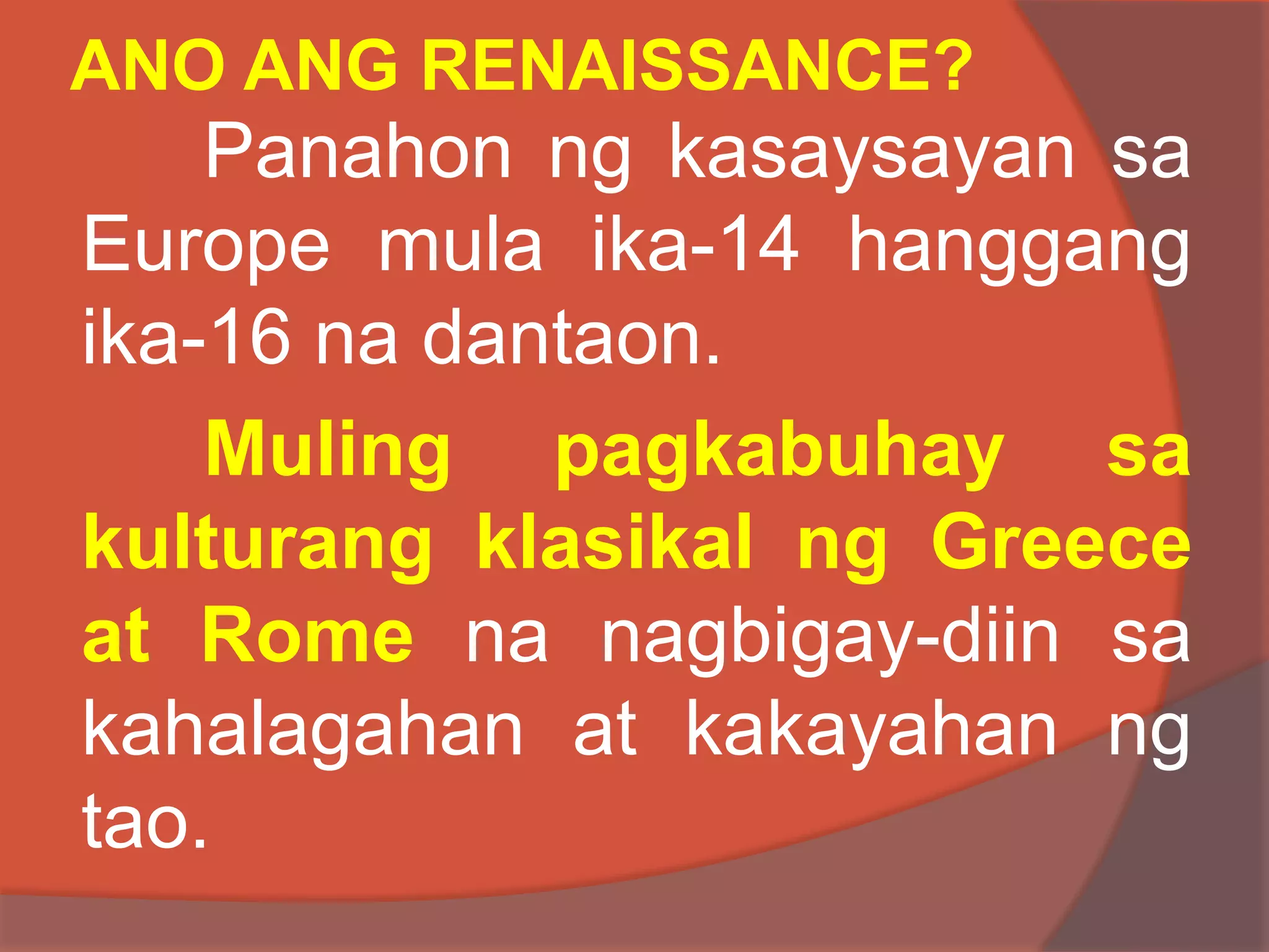 Renaissance Filipino | PPT