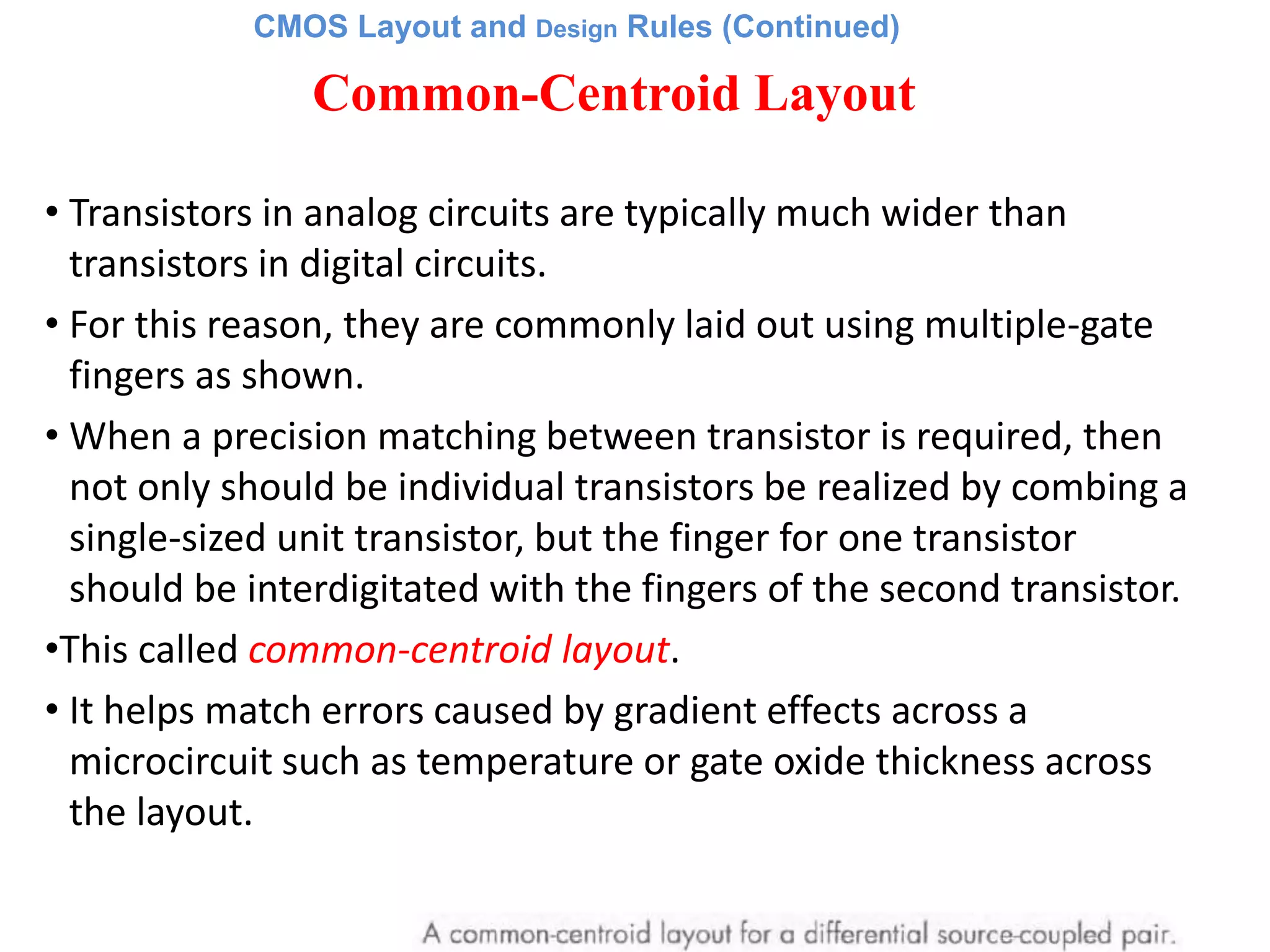 CMOS Layout | PPTX
