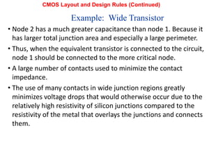 CMOS Layout | PPTX