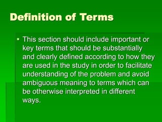 Thesis Writing Chapter 1 | PPT | Education