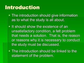 Thesis Writing Chapter 1 | PPT | Education