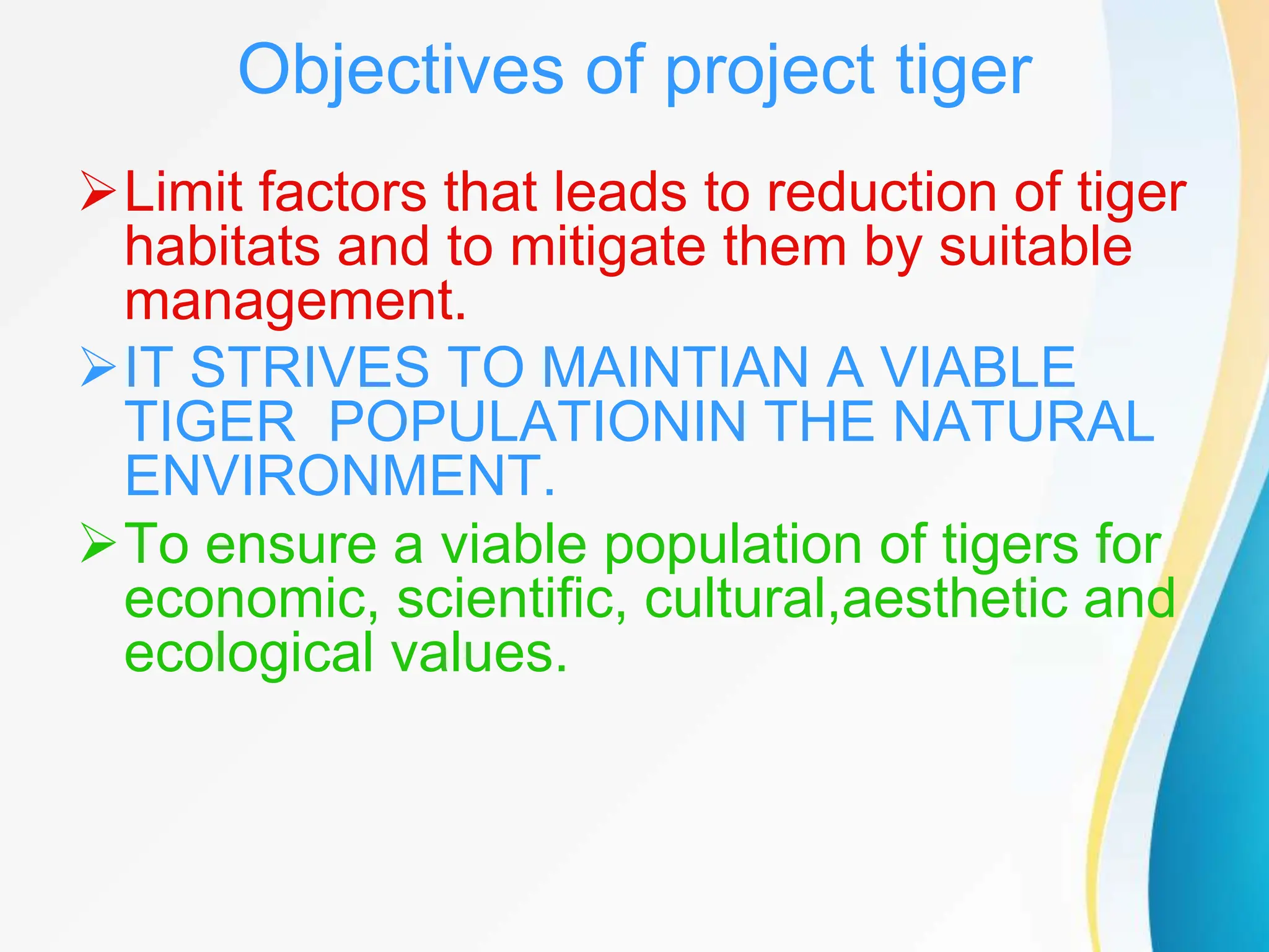 Project Tiger | PPT